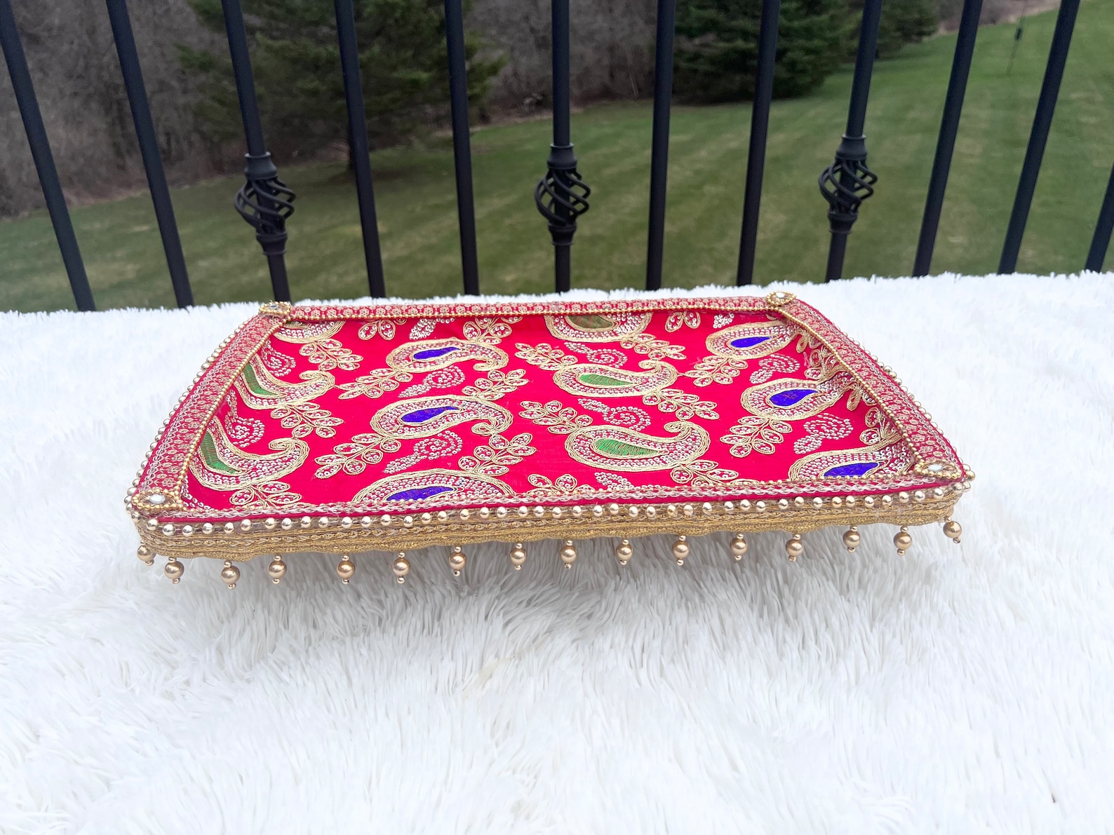 RED Indian Wedding Tray, Henna Cones Tray, Indian Wedding Decor, Mehndi ...