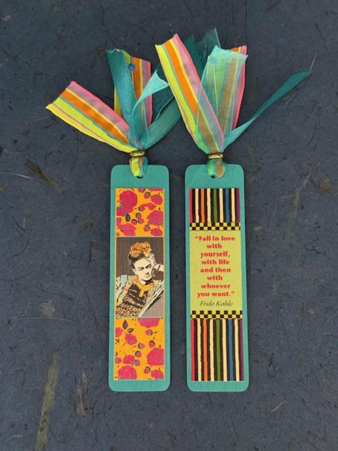 NEW Bookmark Two-sided Frida Kahlo fall in Love With Yourself Book ...