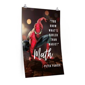 Spider-man Math Poster - Etsy