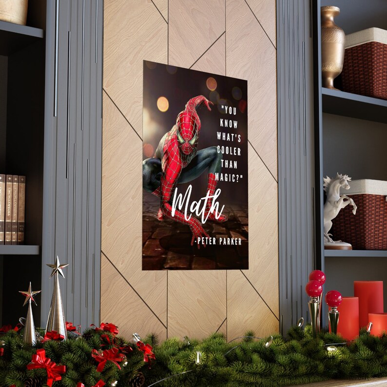 Spider-man Math Poster - Etsy