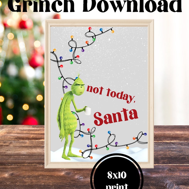 Grinch Santa - Etsy