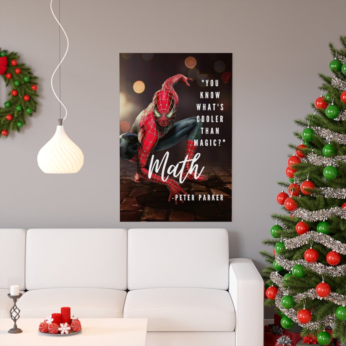 Spider-man Math Poster - Etsy