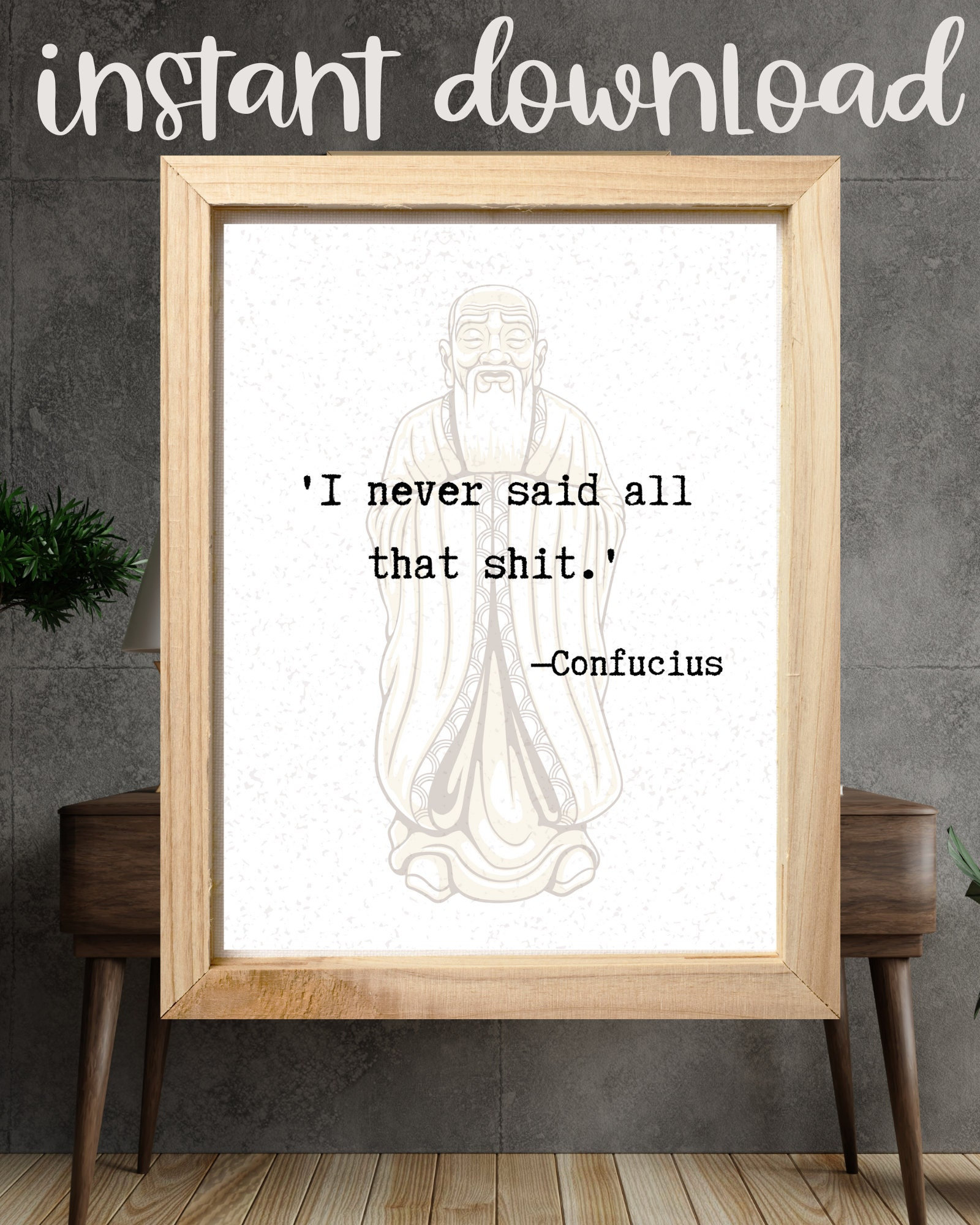 Confucius Meme Blank