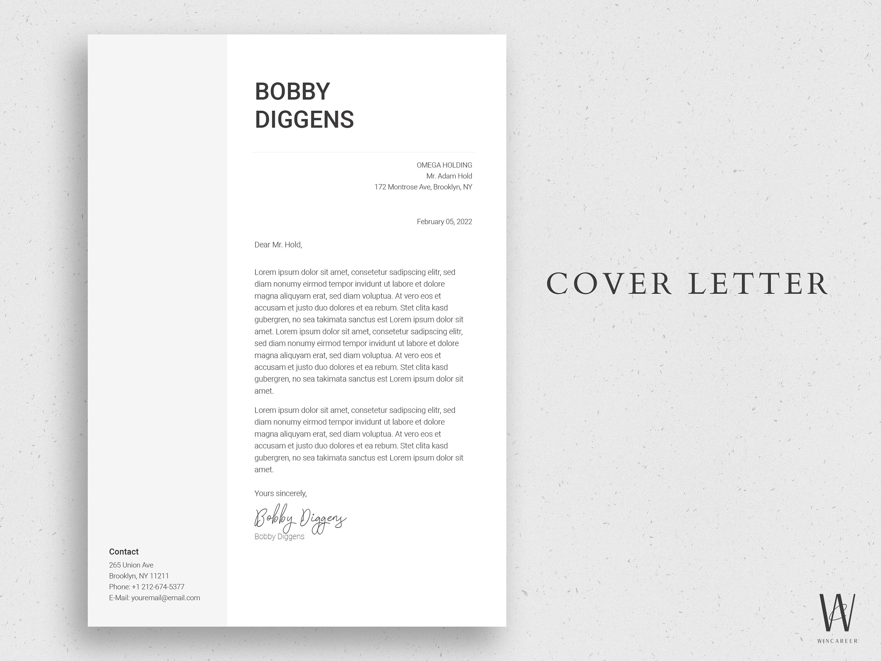 Resume Template CV Template Professional Resume Template Word