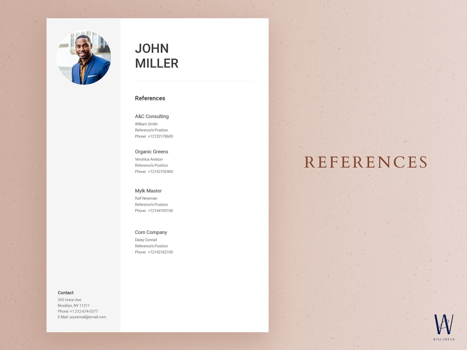 Resume Template Word & Pages, Resume With Cover Letter, CV Template ...