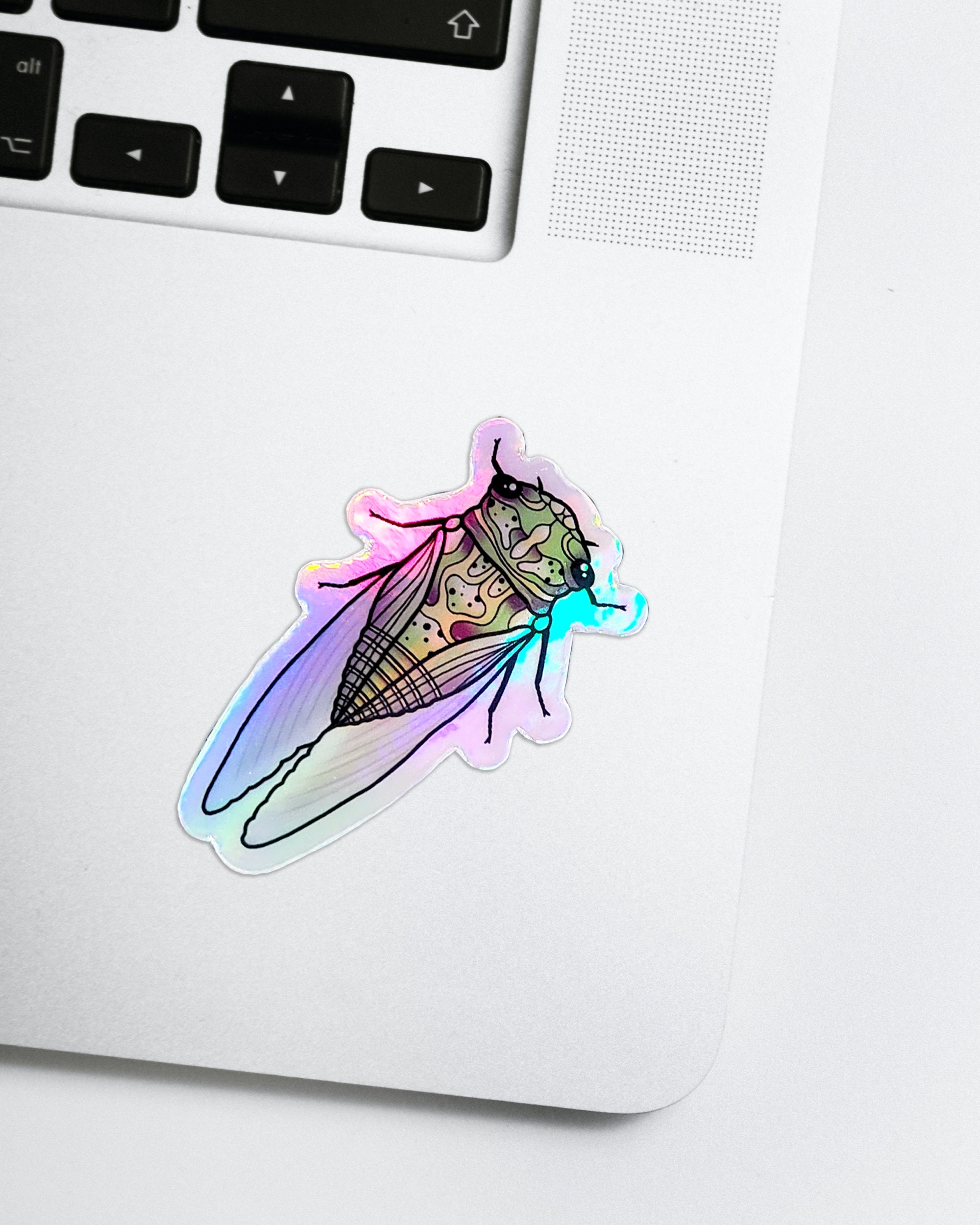 Psychedelic Cicada Sticker - Etsy
