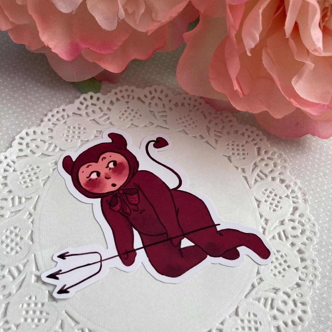 Baby Devil Sticker - Matte Vinyl - Etsy