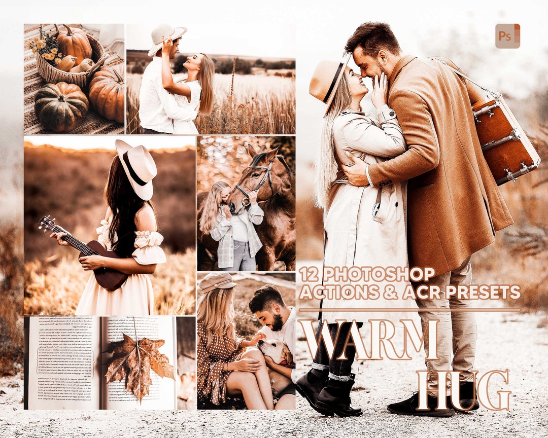 12 Photoshop Actions, Warm Hug Ps Action, Love ACR Preset, Autumn Ps ...