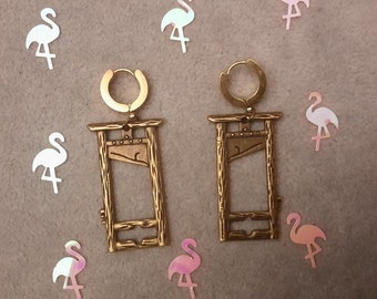 Guillotine Earrings Historical Reproduction - Etsy