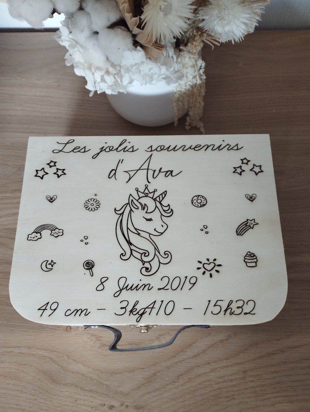 Memory Box Personalized Birth Case - Etsy