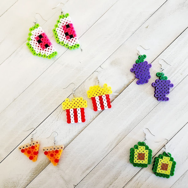 Perler Earrings - Etsy