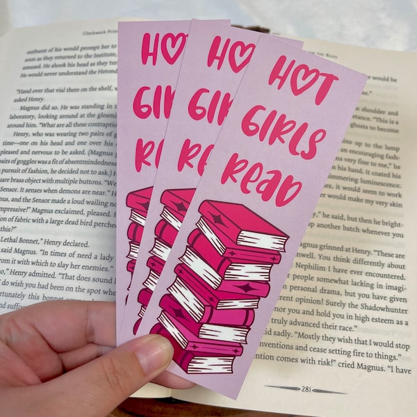 Hot Girls Read Book Mark - Etsy