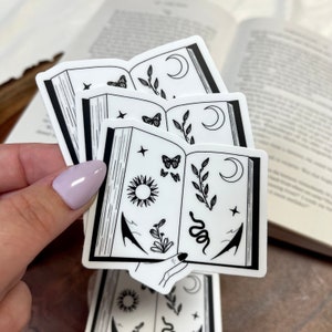Fantasy Book Sticker Fantasy Art Waterproof Vinyl Sticker - Etsy