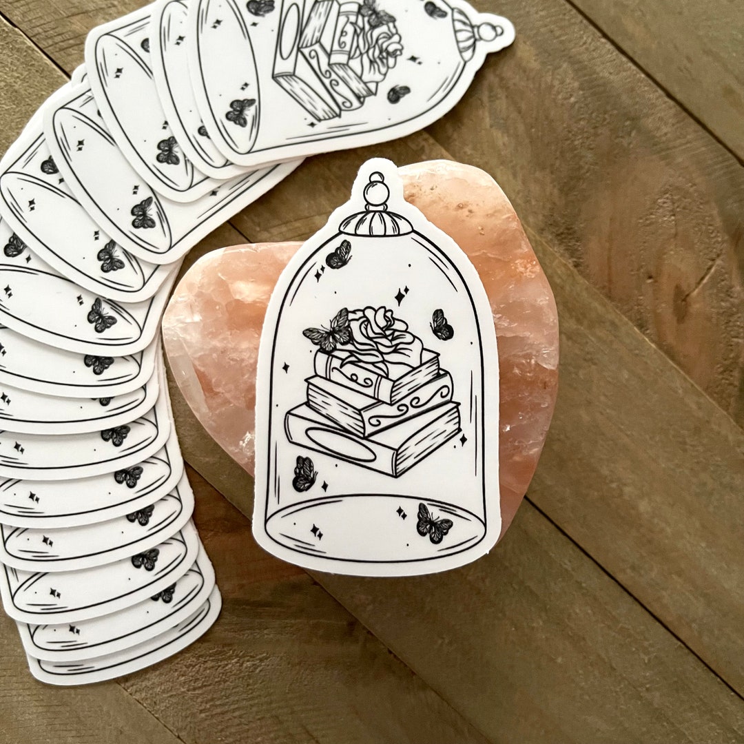 The Enchanted Book Stack Bookish Sticker Kindle Case - Etsy