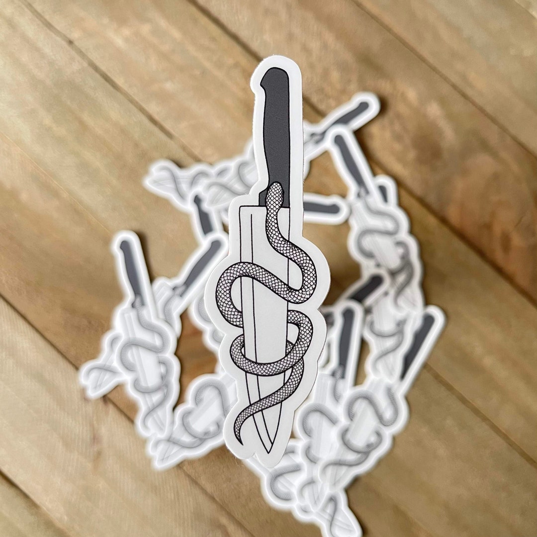 The Wrapped Snake Sticker Waterproof Car Sticker Cute Kindle - Etsy