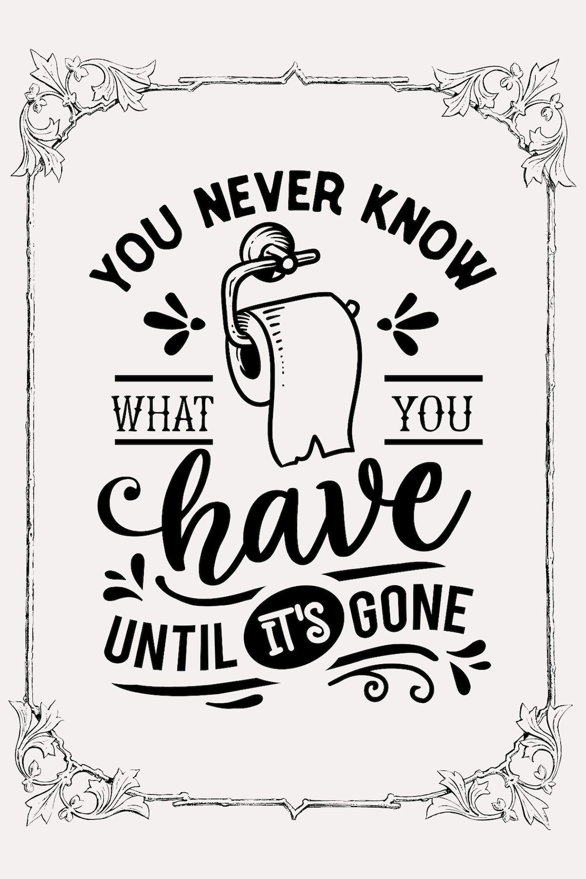 Bathroom Print | Bathroom Humor | Bathroom Decor | Printable Bathroom ...