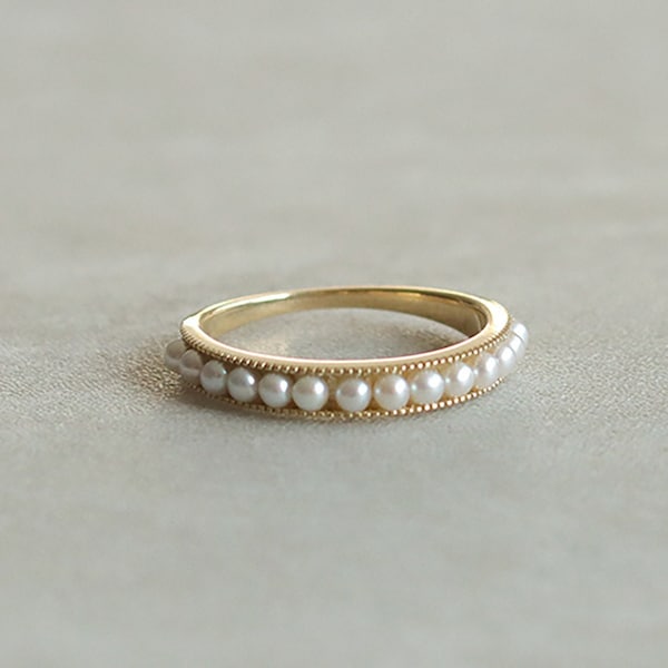Pearl Wedding Band - Etsy