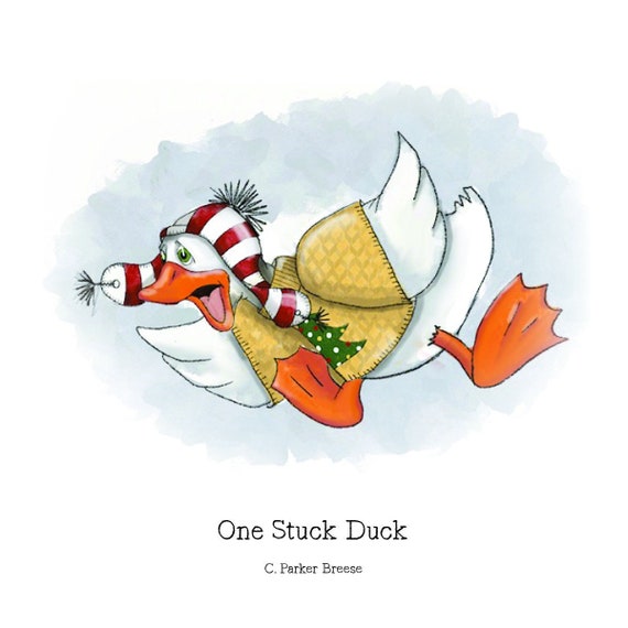 One Stuck Duck A Christmas Story | Etsy