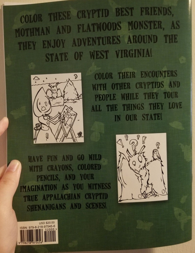 Cryptids of West Virginia: Mothman and Flatwoods Adventures - Etsy