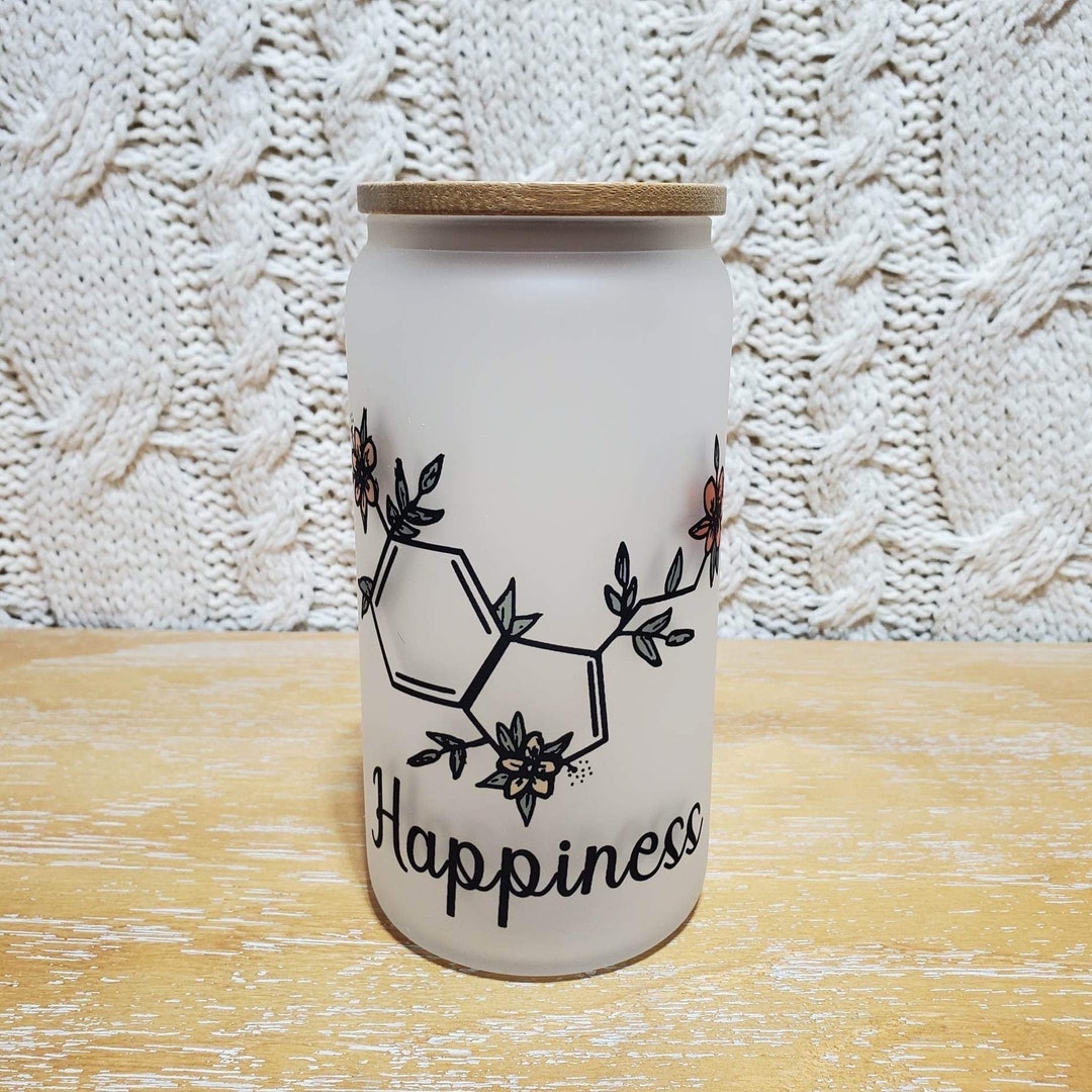 Happiness Glass | Beer Can Glass | Soda Can Glass | Iced Coffee Cup ...