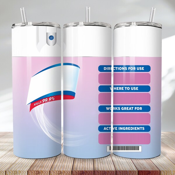 Lysol Tumbler Template - Etsy