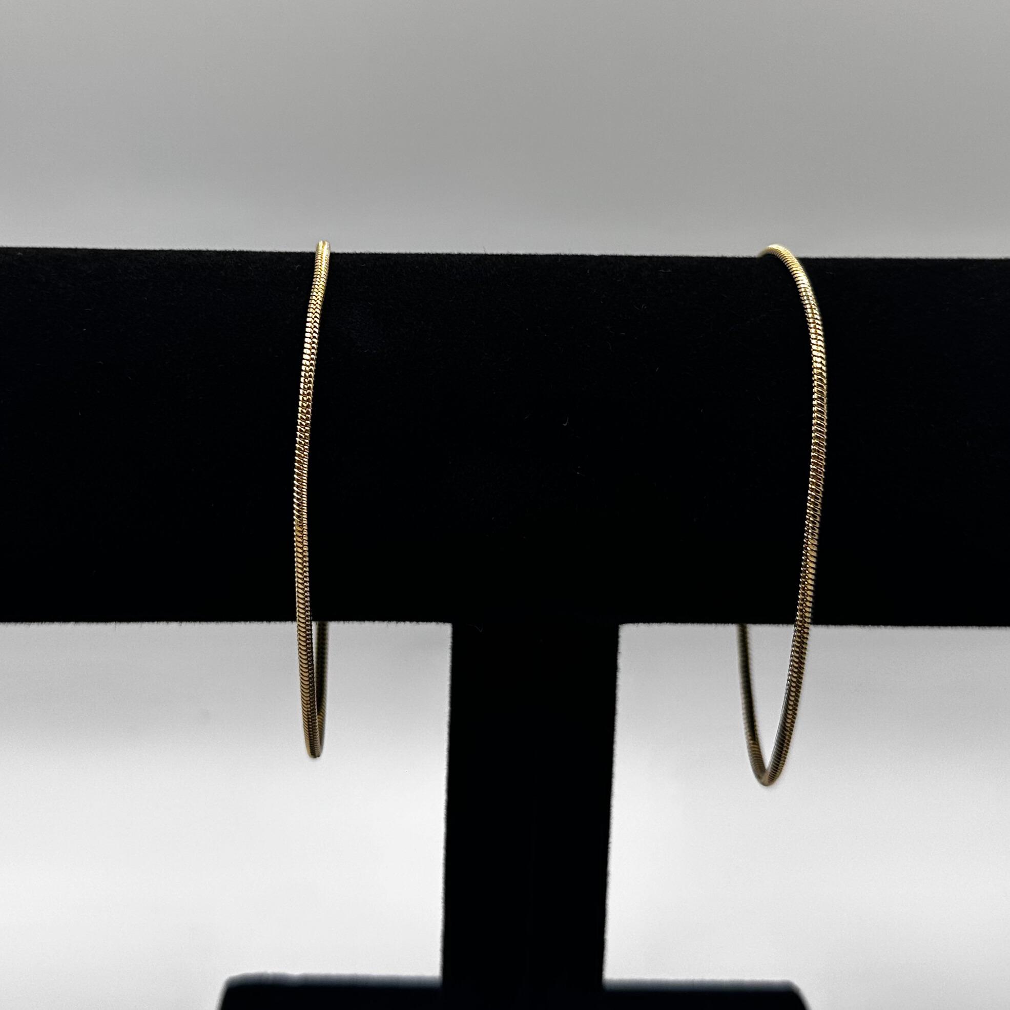 18K Gold Plated Snake Chain Bracelet for Men - Minimalist, Durable ...