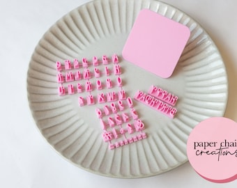 Fondant Alphabet Stamp - Etsy Australia