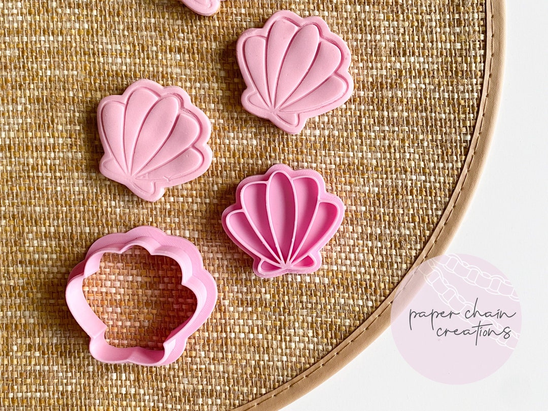 Clam Shell Cookie Cutter and Fondant Embosser - Etsy Australia