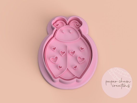Love Bug Cookie Cutter and Fondant Embosser - Etsy