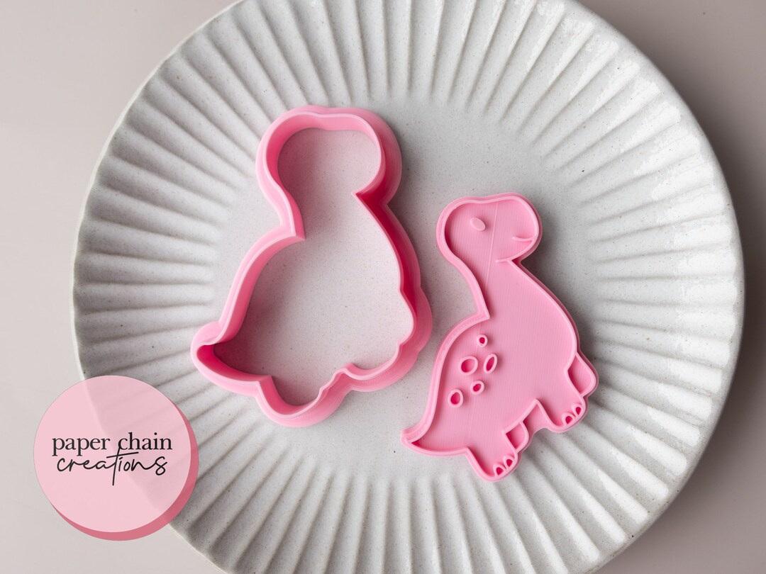 Long Neck Brontosaurus Dinosaur Cookie Cutter and Embosser - Etsy Australia