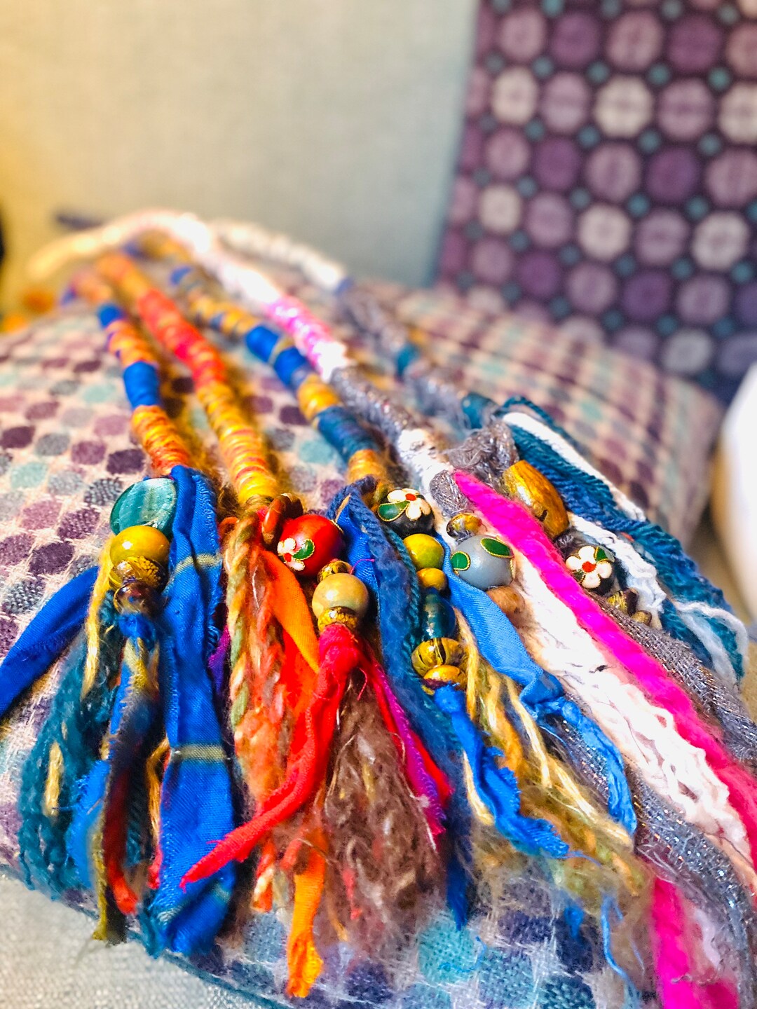 Unique Single Ended Dread Wrap | Hair Wrap | Dreadlock Extension | 21 ...