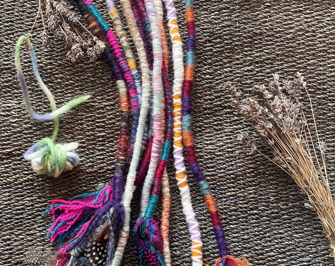 Hair Wrap | One Dreadlock Wrap Extension | Dread Wrap | Single Ended ...