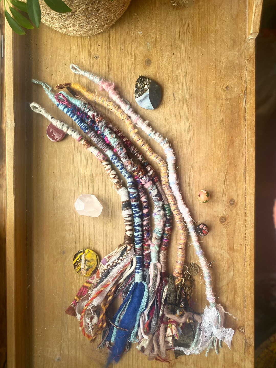 Hair Wrap One Single Ended Dreadlock Wrap Dread Extension 16 22 Inches ...