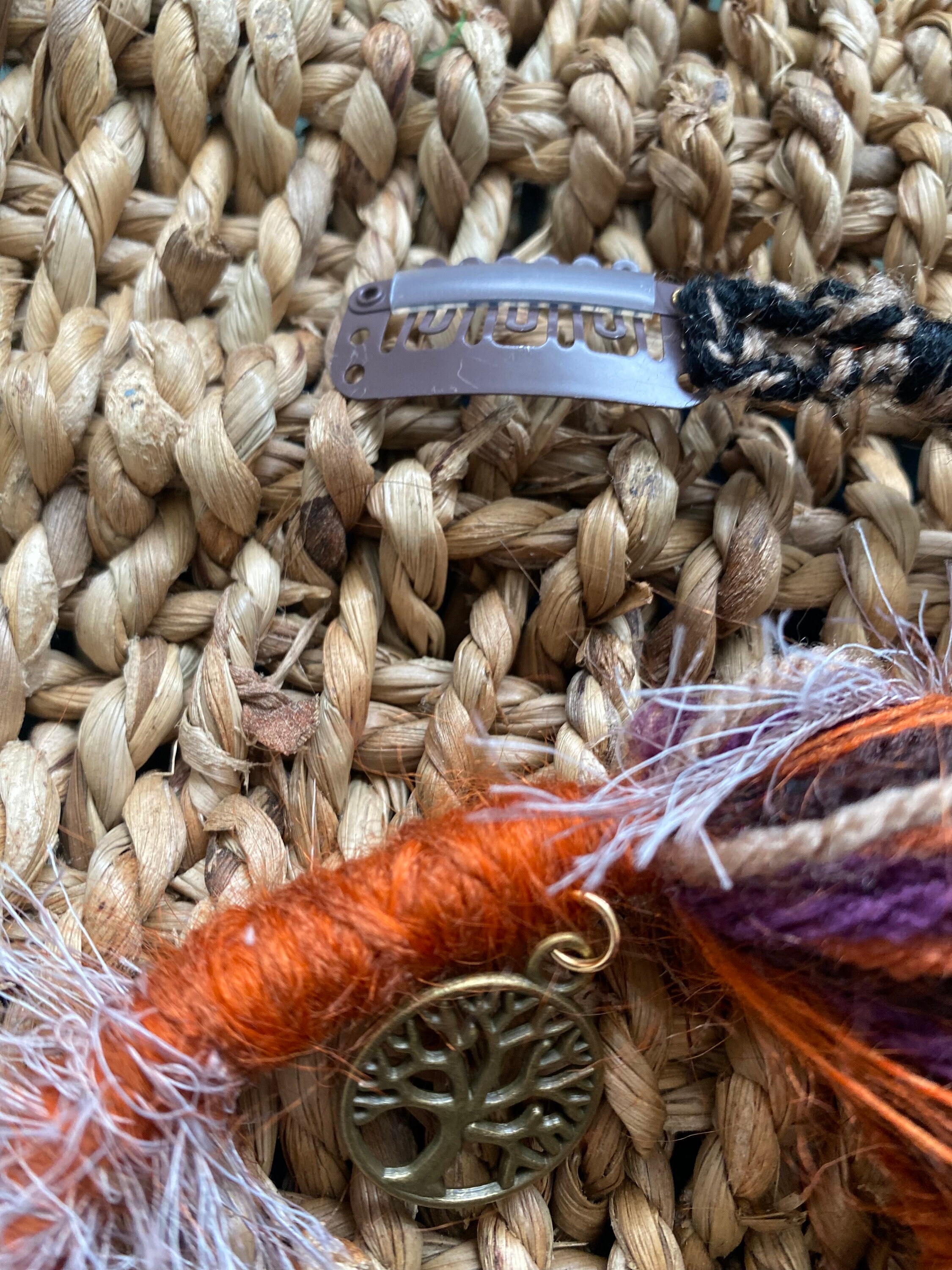 Clip in Tree of Life Hair Wrap Dreadlock Wrap One Single Ended Dread ...