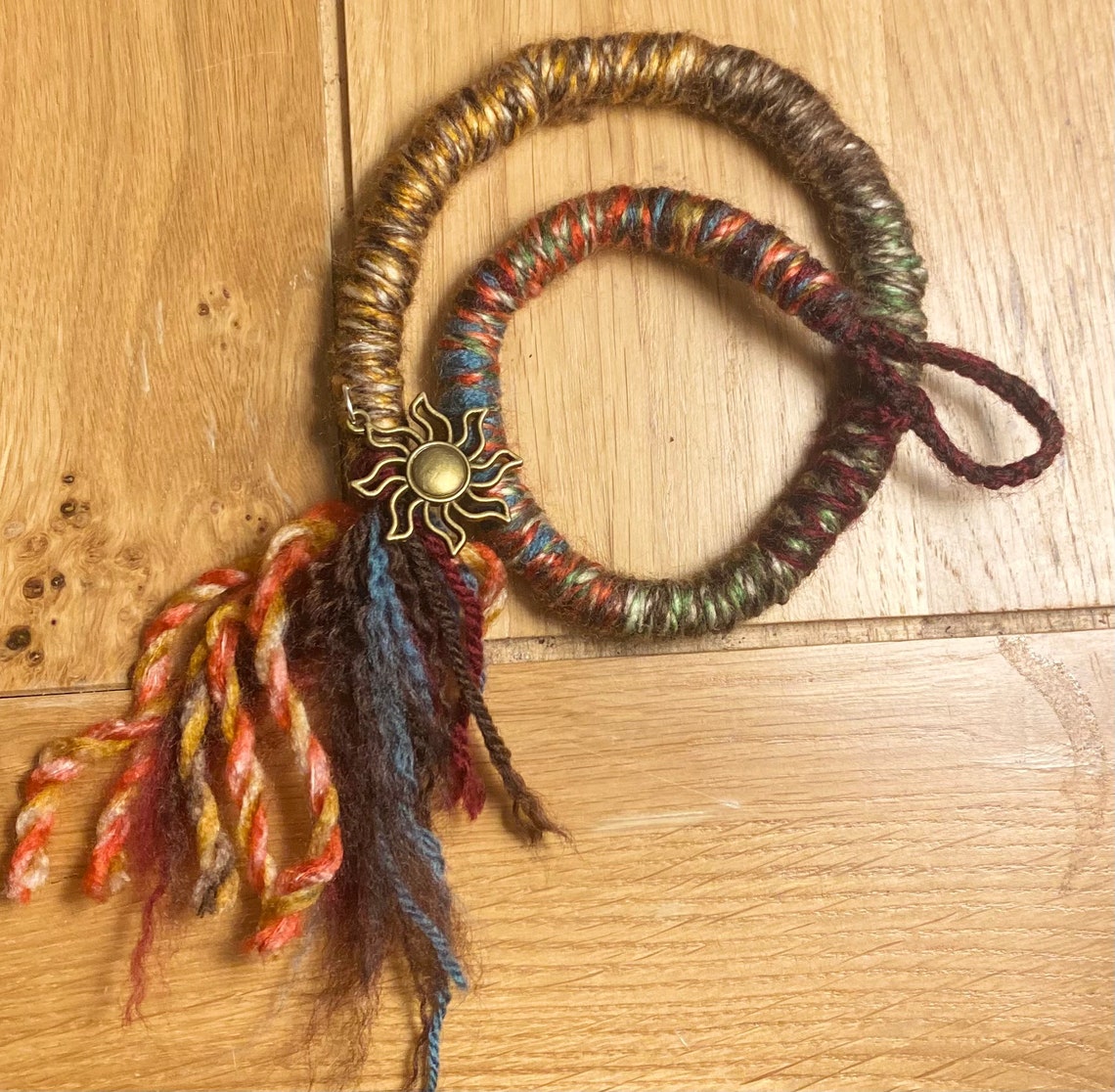 Chunky Wool Hair Wrap One Dreadlock Wrap Extension Dread - Etsy