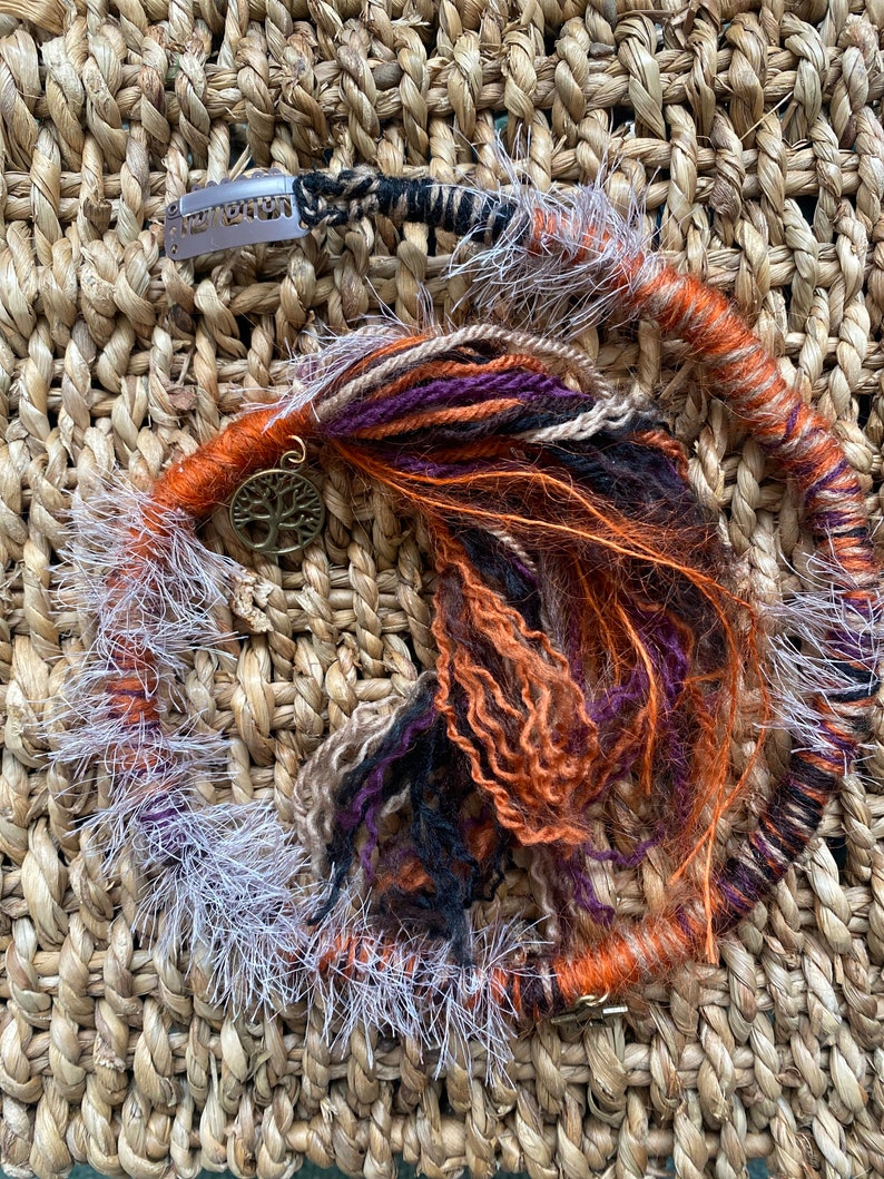 Clip in Tree of Life Hair Wrap Dreadlock Wrap One Single Ended Dread Extension 5 29 Inches Long ...