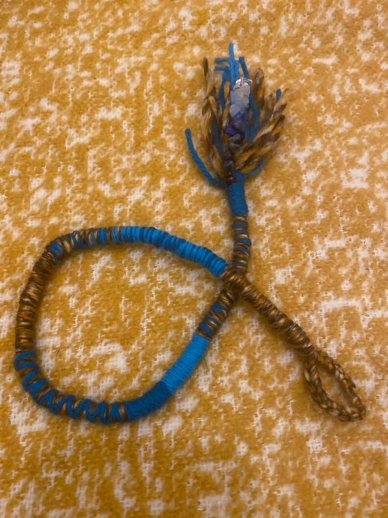 One Single Ended Hair Wrap Dreadlock Extension With Gems 8 | Etsy