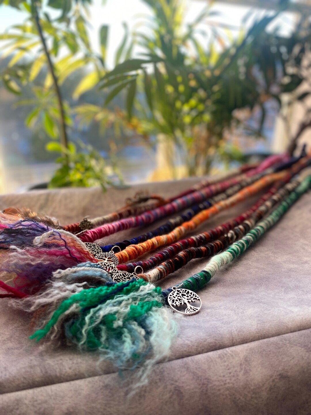 Tree of Life Hair Wrap Dreadlock Wrap One Single Ended Dread Extension ...