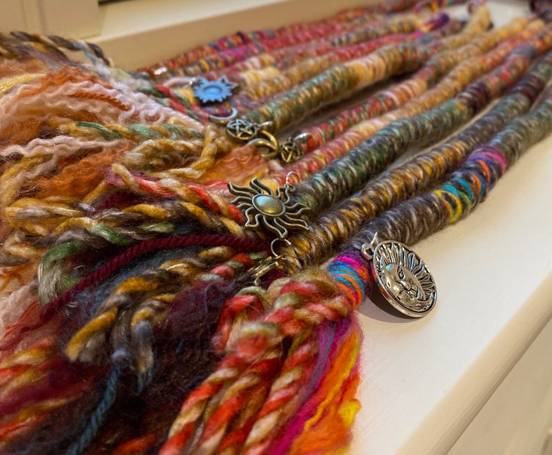 Chunky Wool Hair Wrap One Dreadlock Wrap Extension Dread - Etsy