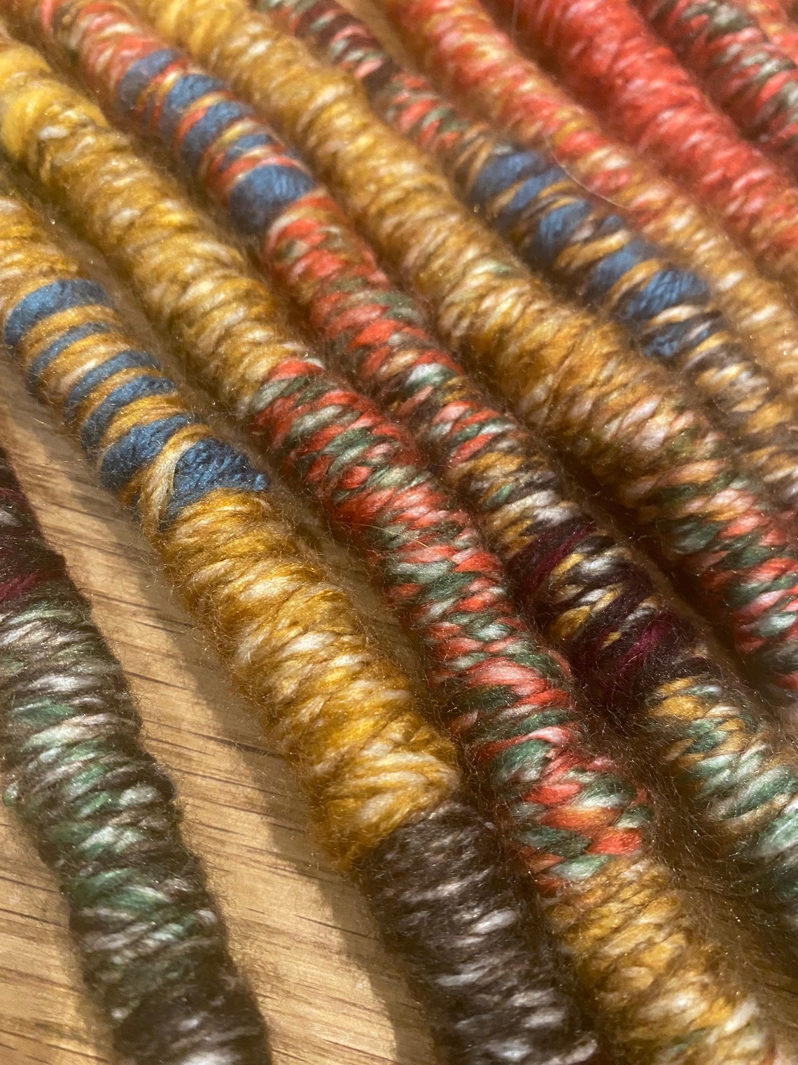 Chunky Wool Hair Wrap One Dreadlock Wrap Extension Dread - Etsy