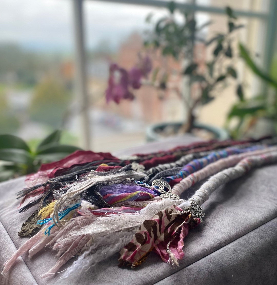 One Single Ended Dread Wrap | Tree of Life | Hair Wrap | Dreadlock ...