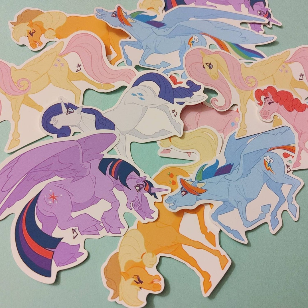 My Little Pony Mane 6 Stickers - Etsy