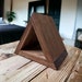 Triangle Bookstand, Triangle Book Holder, Nightstand Bookmark, Rustic ...