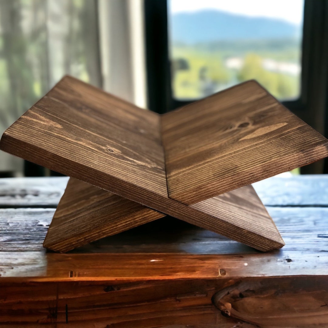 Open Book Display Home Decor Book Stand Recipe Book Stand Gift for Her ...