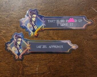 Lae'zel Cookbook Kabob: Die Cut Stickers DND Gifts Laezel D&D Baldur's ...