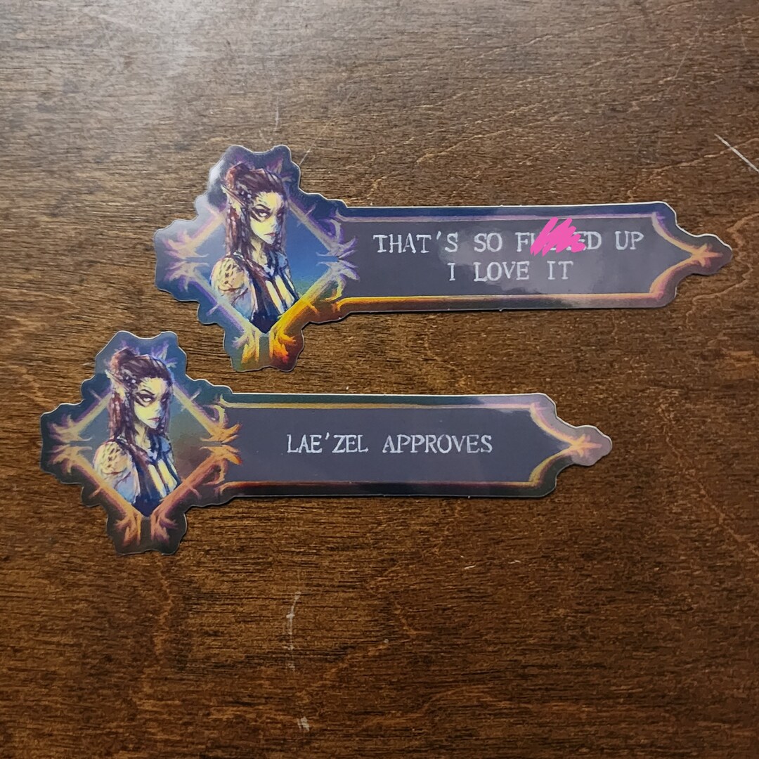 Lae'zel Approves Sticker BG3 Baldur's Gate 3 - Etsy