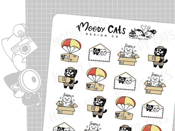 Line Sticker Moon Happy