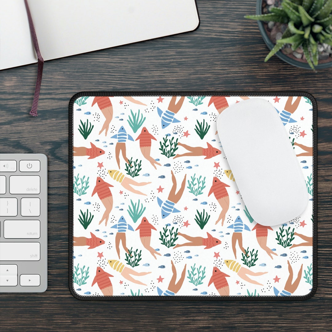 Reverse Mermaids Print Gaming Mouse Pad - Etsy