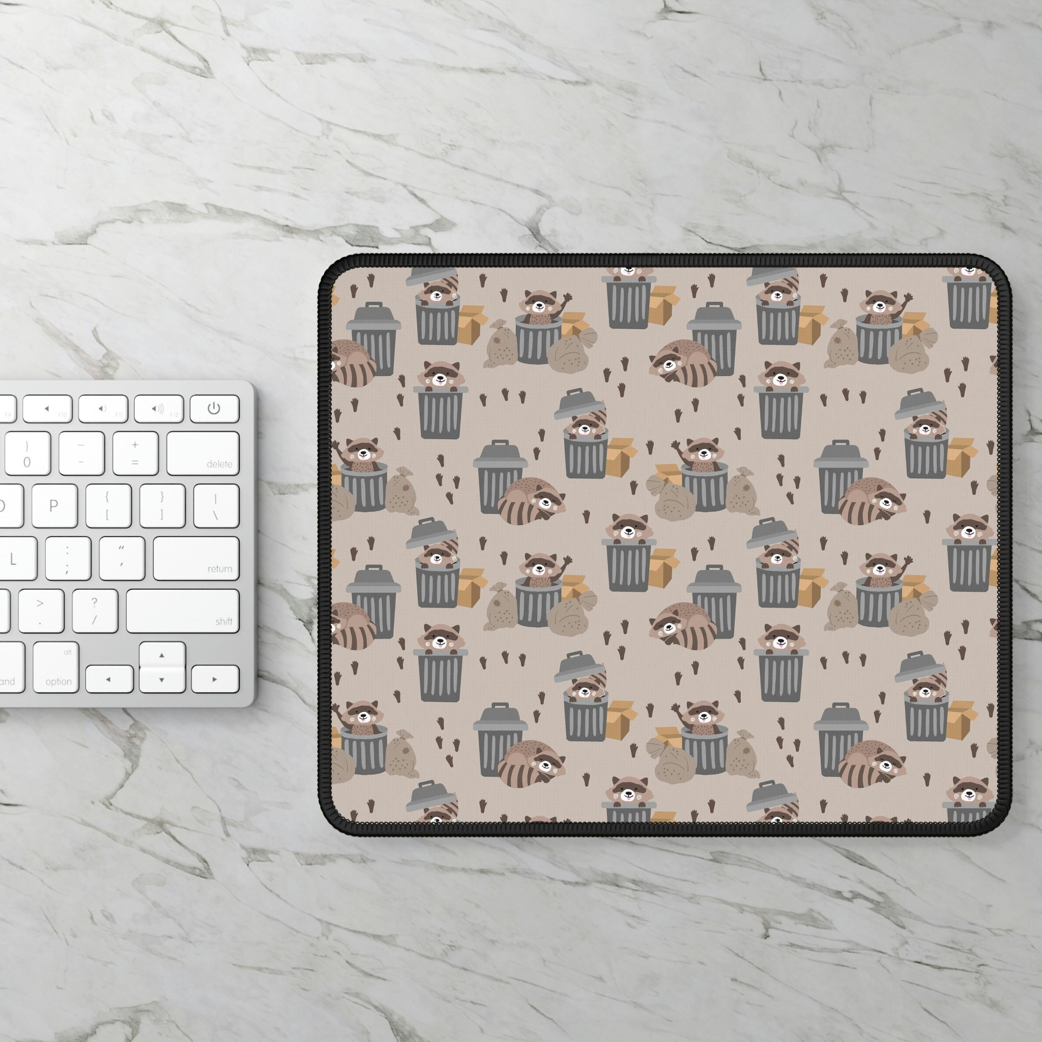 Trash Pandas Racoon Print Gaming Mouse Pad - Etsy