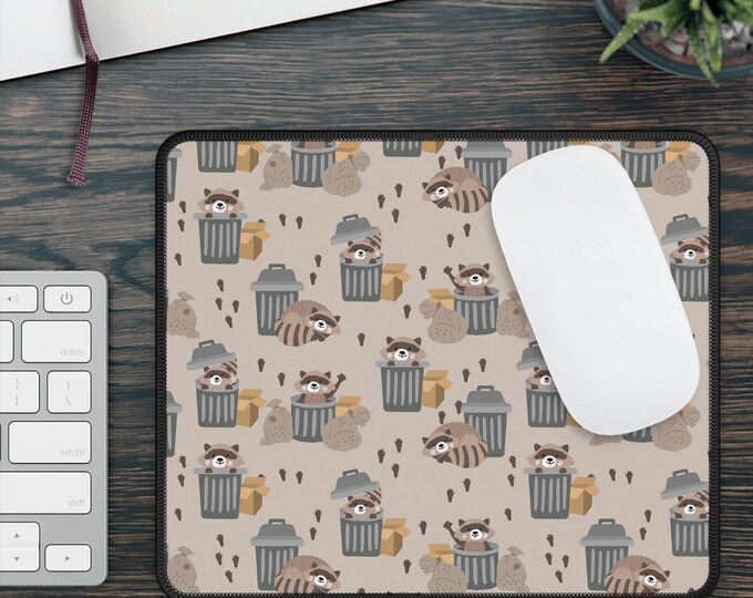 Raccoon Mouse Pad, Trash Panda Social Club Raccoon, Funny Racoon Decor ...